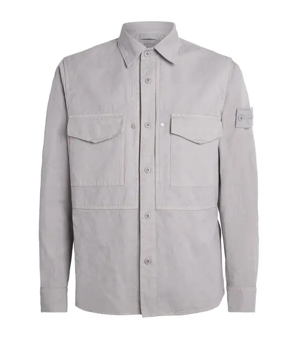 Stone Island Canvas Ghost Overshirt - Grey