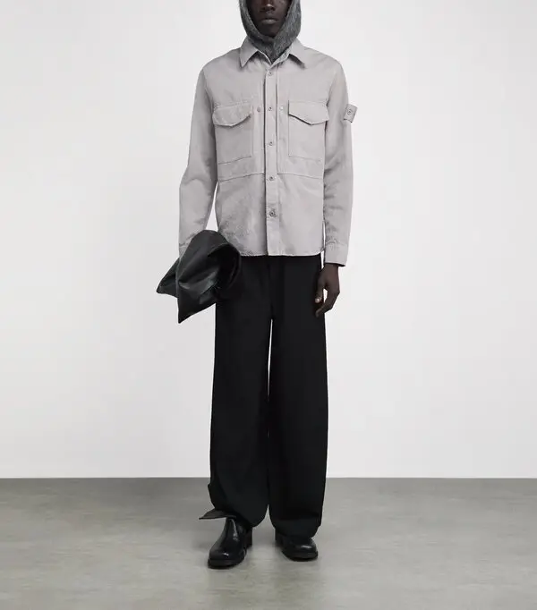 Stone Island Canvas Ghost Overshirt - Grey