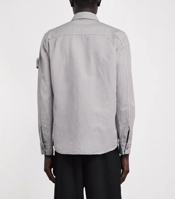 Stone Island Canvas Ghost Overshirt - Grey