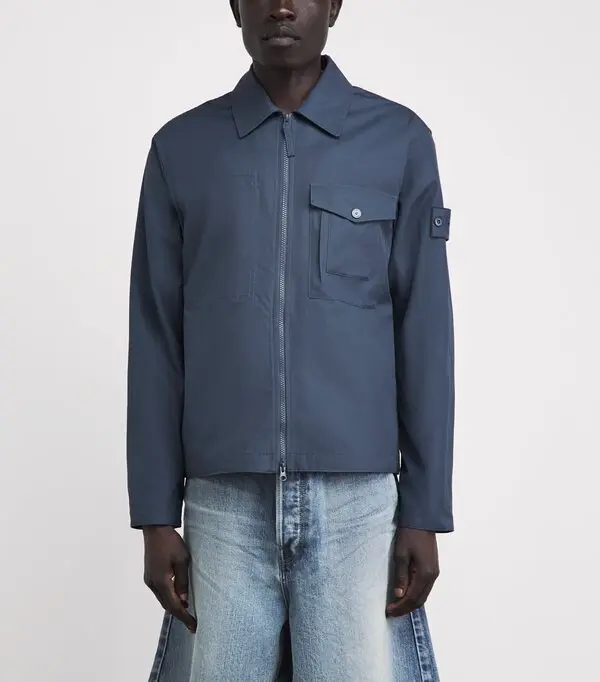 Stone Island Cotton Canvas Overshirt