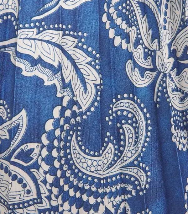 Sandro Floral V-neck Maxi Dress - Blue