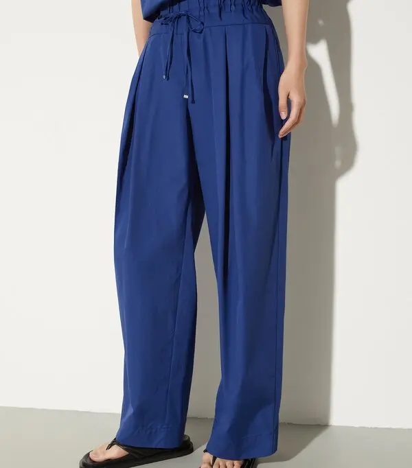 Max & Co. Cotton Drawstring Trousers - Blue