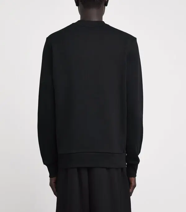 Moncler Cotton Logo Sweatshirt - Black