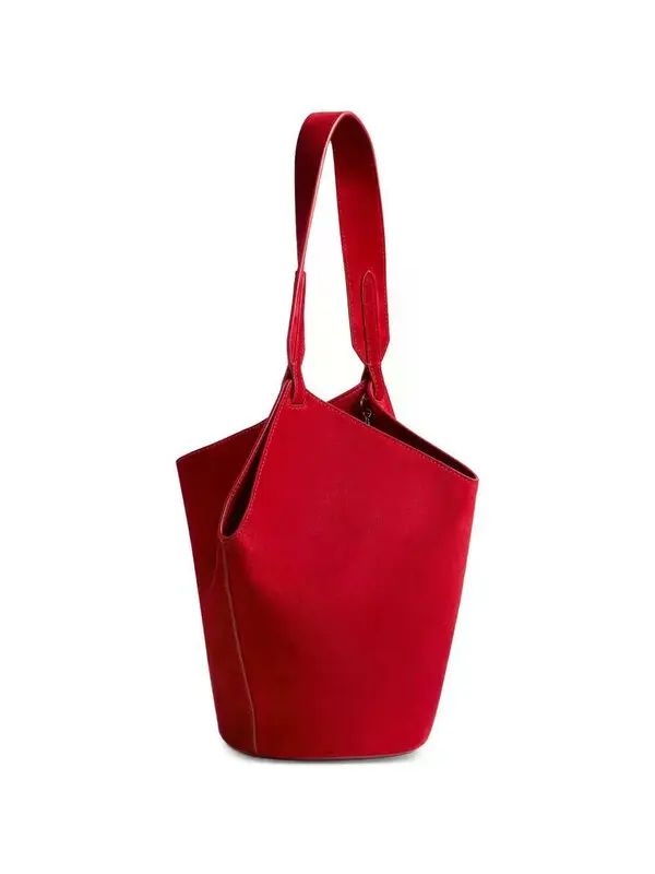 Khaite Mini Lotus Tote In Suede