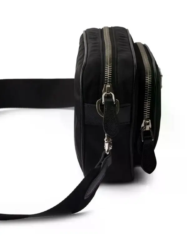Prada Re-nylon Satchel Shoulder Bag With Saffiano Leather Trim - Black