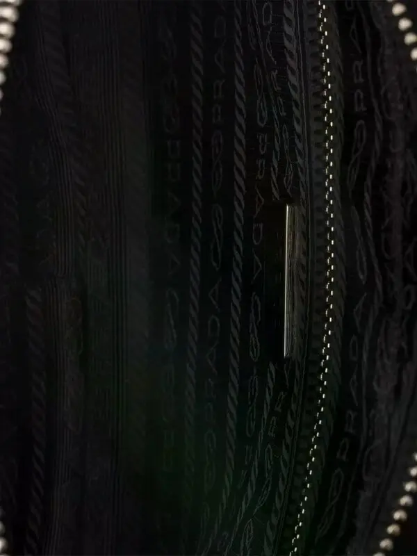 Prada Re-nylon Satchel Shoulder Bag With Saffiano Leather Trim - Black
