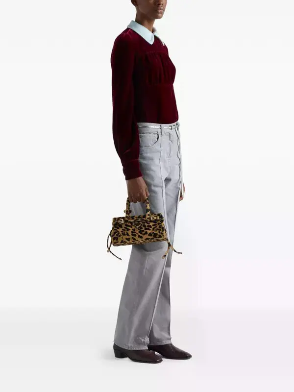 Prada Bonnie Mini Printed Leather Handbag - Neutrals