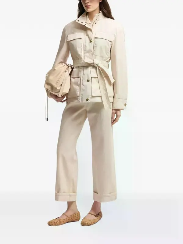 Moncler Belt-loop Trousers - Neutrals