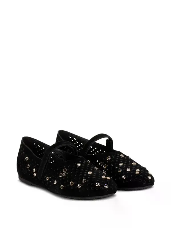 PEDRO GARCIA Embellished Perforated Flats
