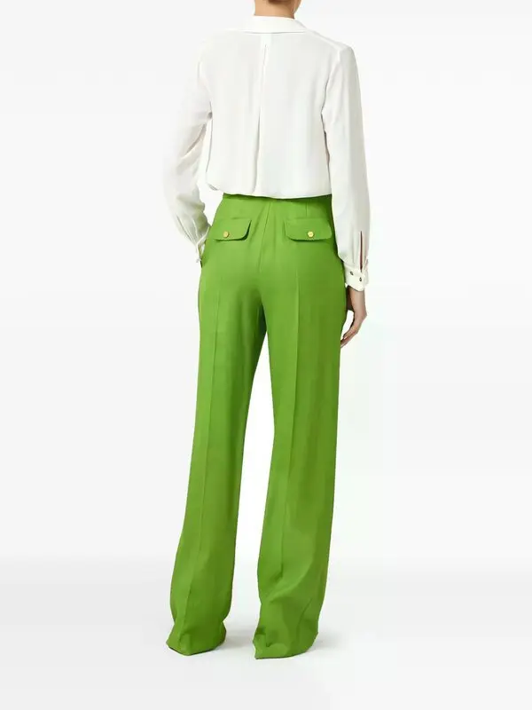 Elisabetta Franchi Georgette Blouse With Jewelled Tassels
