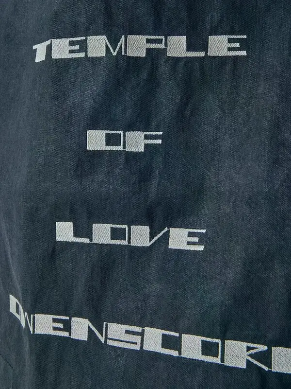 Rick Owens Rectangular Tote Bag With Text Print