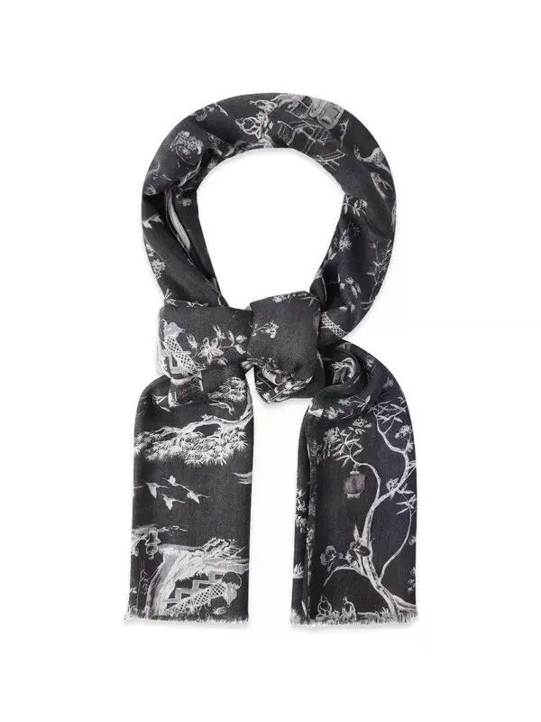 Shanghai Tang Tang Printed Scarf