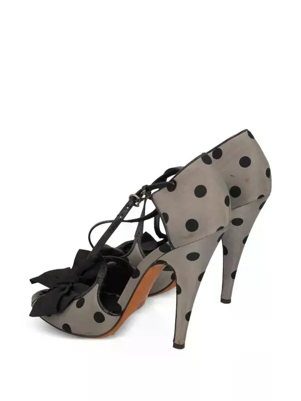 Moschino Polka-dot Bow Detail Sandals