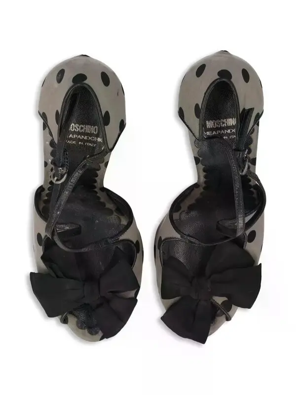 Moschino Polka-dot Bow Detail Sandals