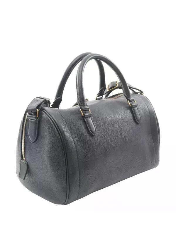 Celine Grained Leather Asymmetrical Duffle Bag Satchel