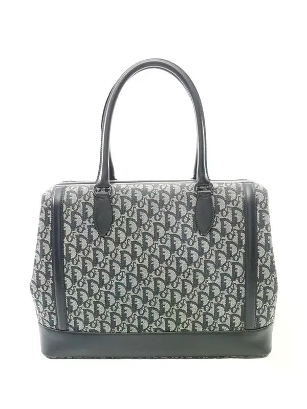Dior 2010-2016 Diorissimo Trotter Canvas Doctors Bag Handbag - Blue