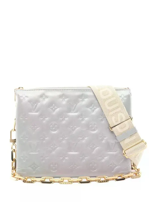 LOUIS VUITTON 2021-2026 Lambskin Coussin Pm Satchel - Silver