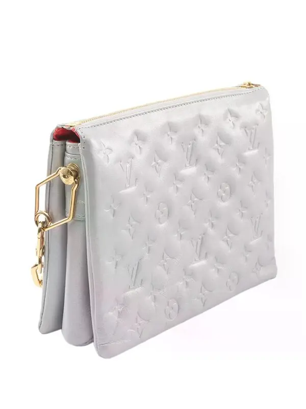 LOUIS VUITTON 2021-2026 Lambskin Coussin Pm Satchel - Silver