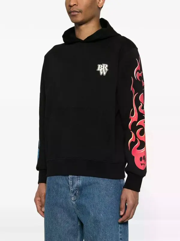 BARROW Flame Graphic Hoodie