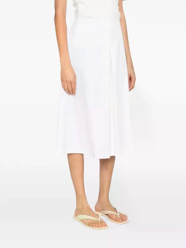 Alpha Studio Side-zip Midi A-line Skirt