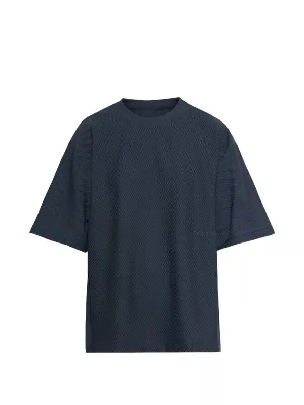 RETHINKIT STUDIOS Navy Textured Mesh T-shirt