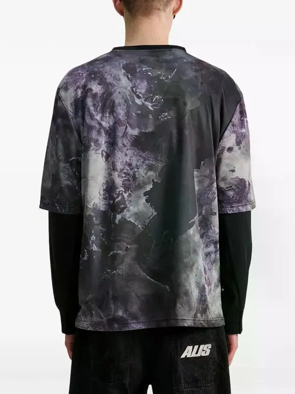 ALIS Graphic Print Layered Sweatshirt