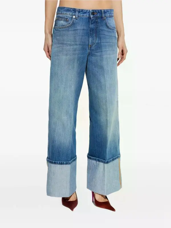 Givenchy Rolled-up Cuffs Jeans - Blue