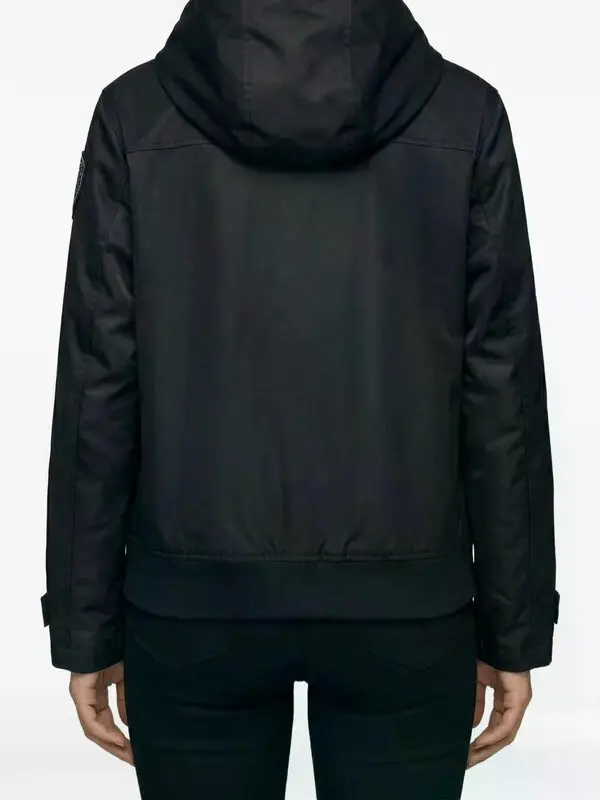 BLAUER. Marcella Hooded Button Jacket