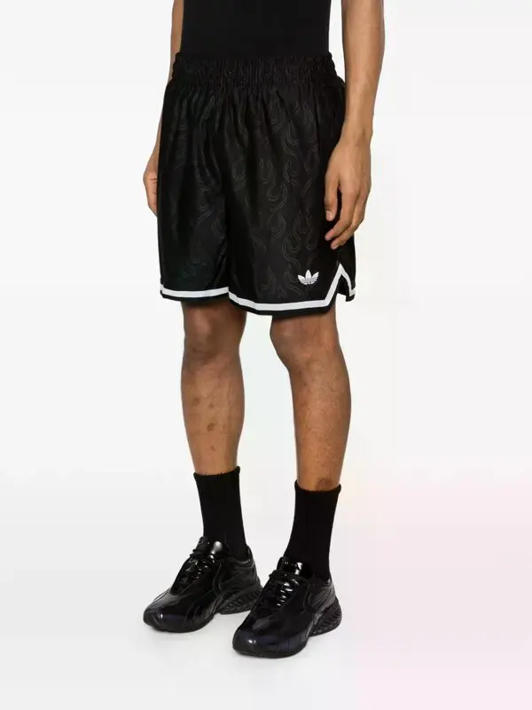 Adidas Jacquard Logo Detail Shorts