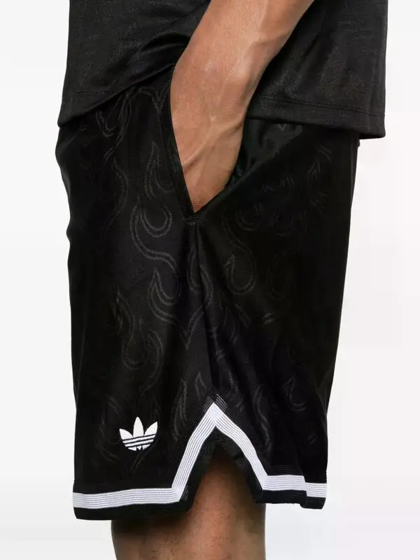 Adidas Jacquard Logo Detail Shorts