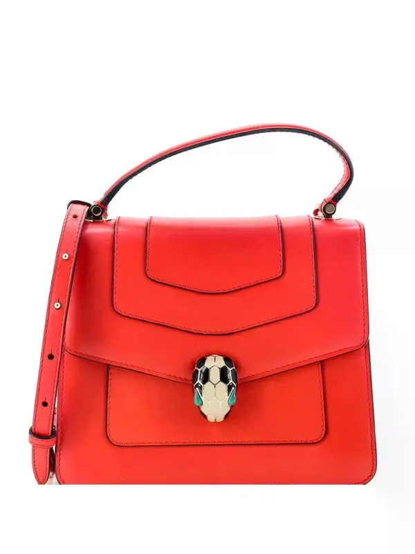 BVLGARI Serpenti Forever Small Satchel - Red