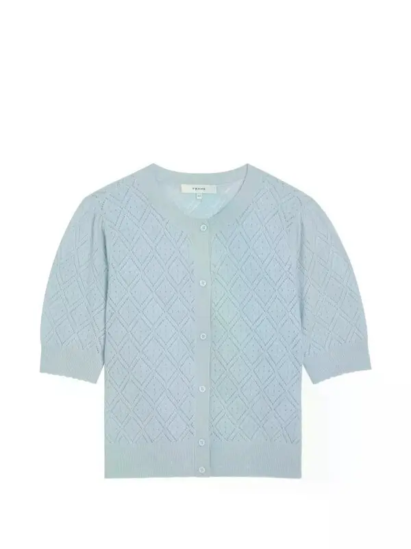 FRAME Diamond Knit Cardigan