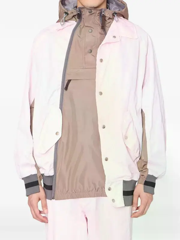 Kolor Hooded Colourblock Jacket - Pink