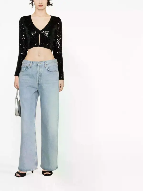BLUGIRL Sequin Embellished Cropped Cardigan