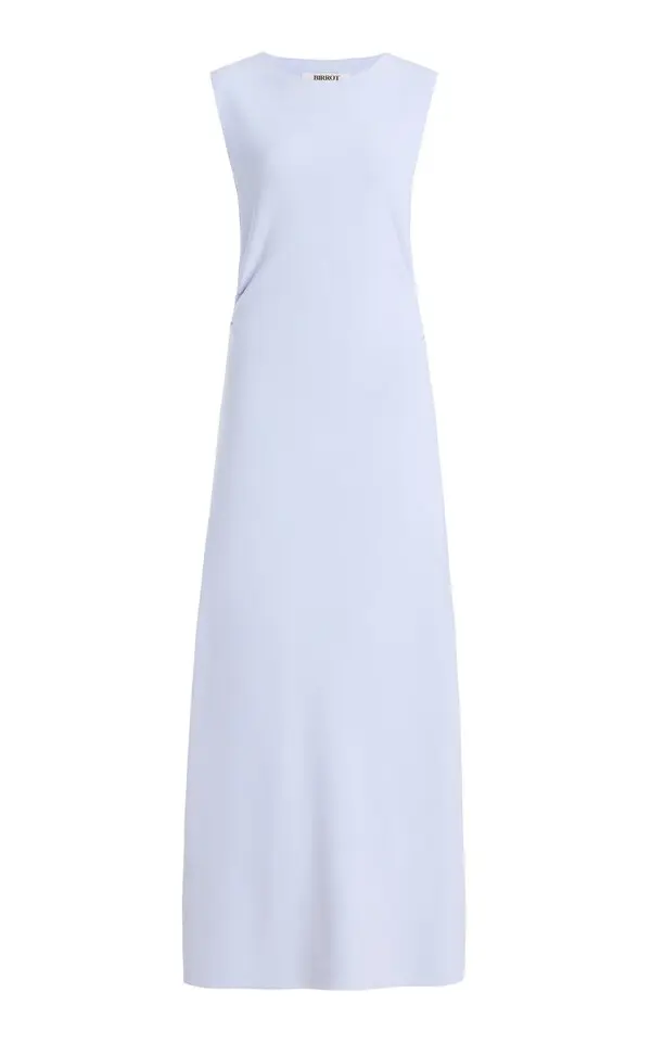 BIRROT Lay2 Drape Dress - Blue