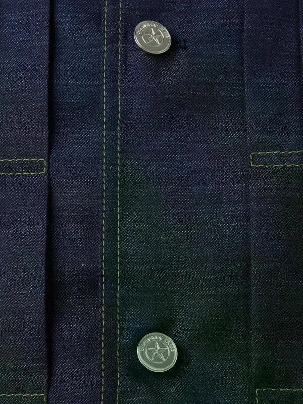 Shanghai Tang Button-up Denim Jacket