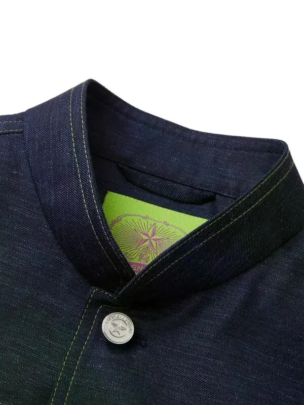 Shanghai Tang Button-up Denim Jacket