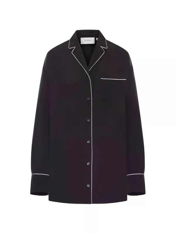 Sportmax Button-up Overshirt - Black