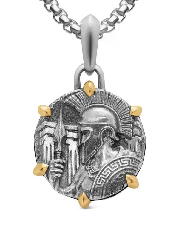David Yurman Ares Amulet In Sterling And 18k Yellow Gold