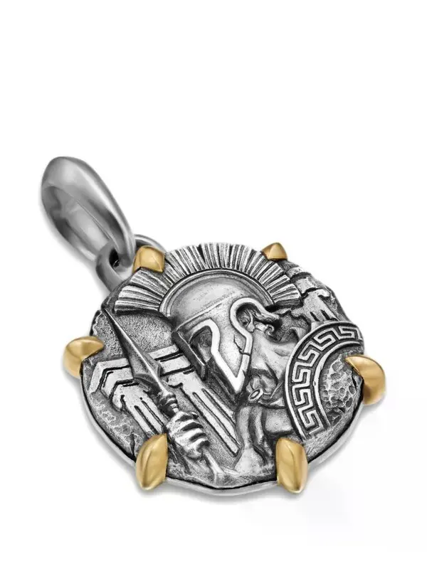 David Yurman Ares Amulet In Sterling And 18k Yellow Gold