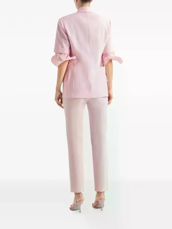 GENNY Short-sleeve Blazer - Pink