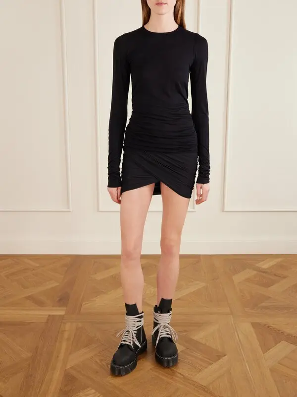 Rick Owens Luna Stretch-jersey Mini Skirt