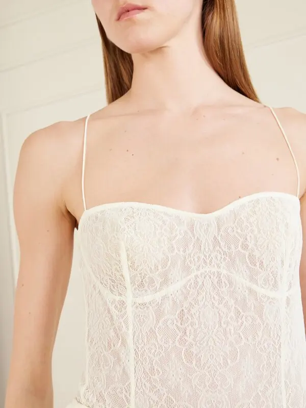 PAULINE DUJANCOURT Seagull" Lace Bodysuit