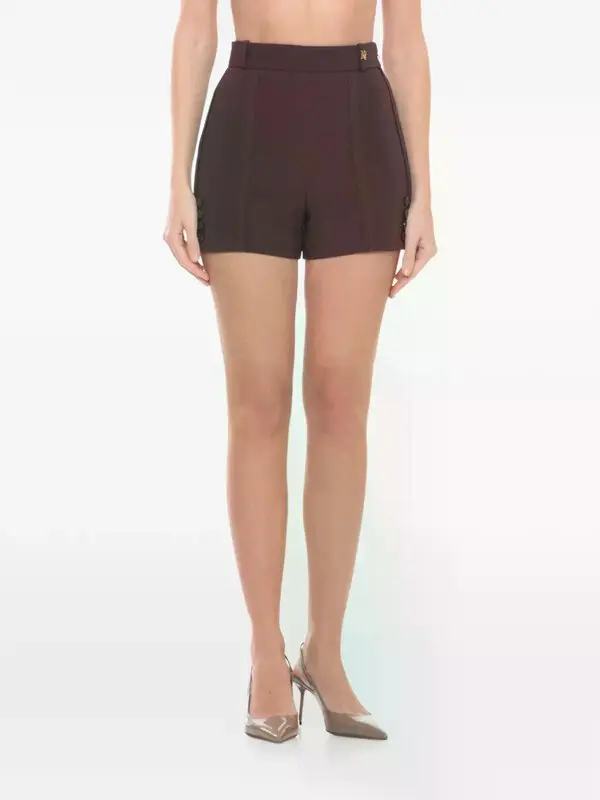 Elisabetta Franchi High-waisted Crêpe Shorts