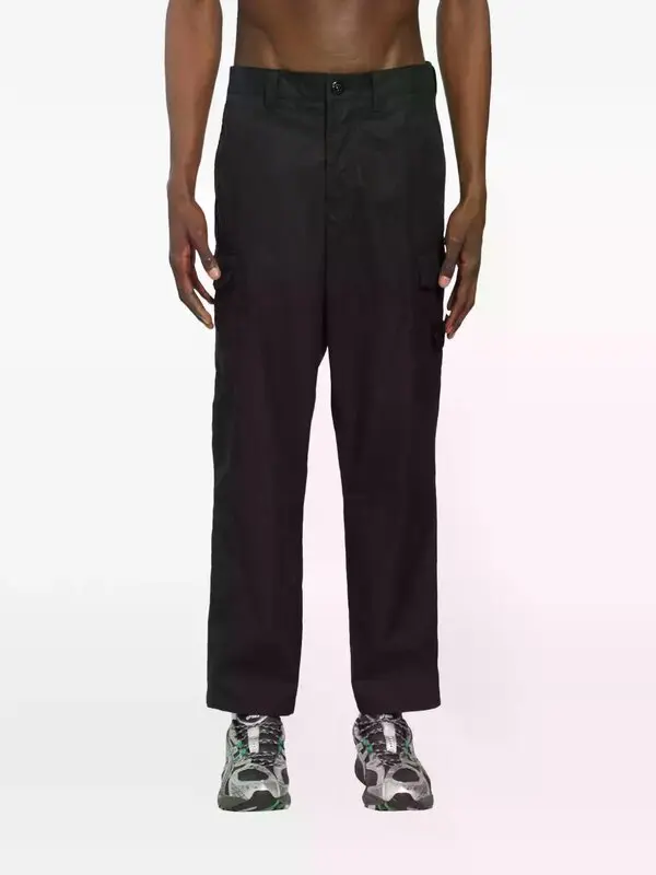 Stone Island Cargo Pocket Trousers - Black