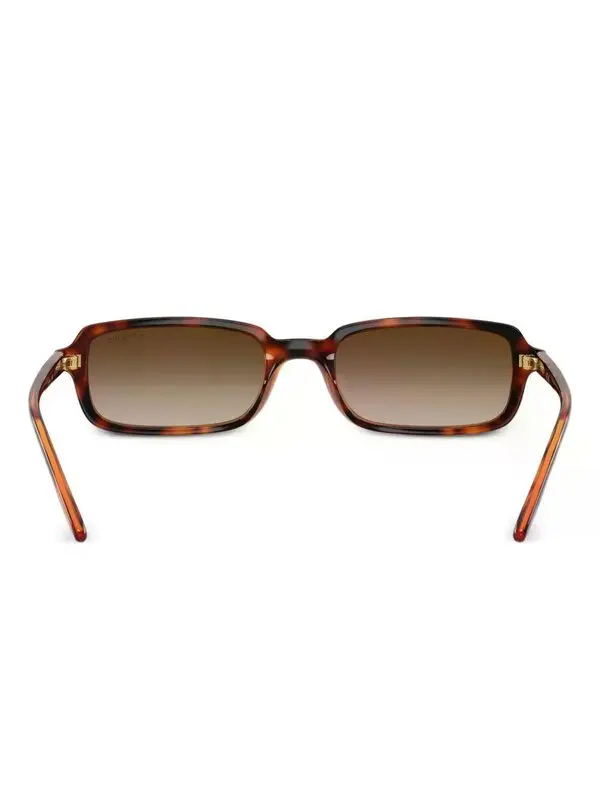 VOGUE EYEWEAR Havana Patterned Square Frame Sunglasses