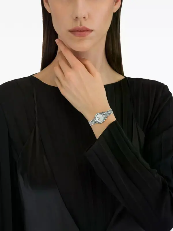 FERRAGAMO Gancini Twisted 23mm Watch With White Dial