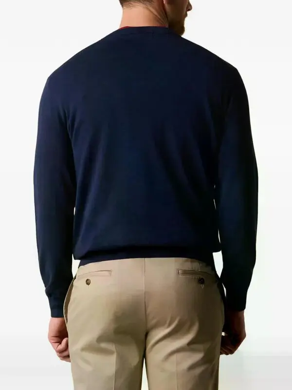 Brooks Brothers Crew Neck Ribbed Sweater