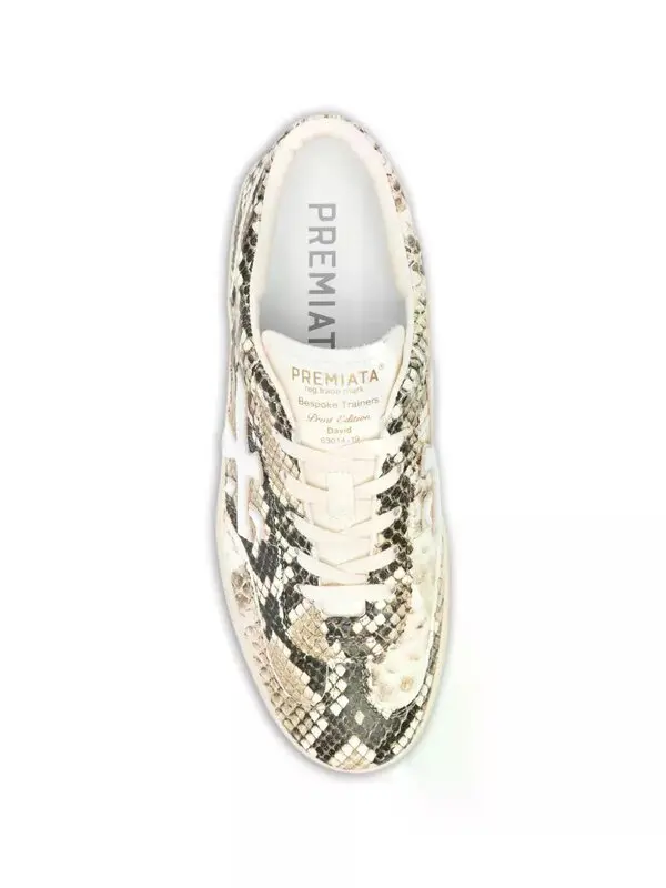 Premiata Crocodile-effect Sneakers