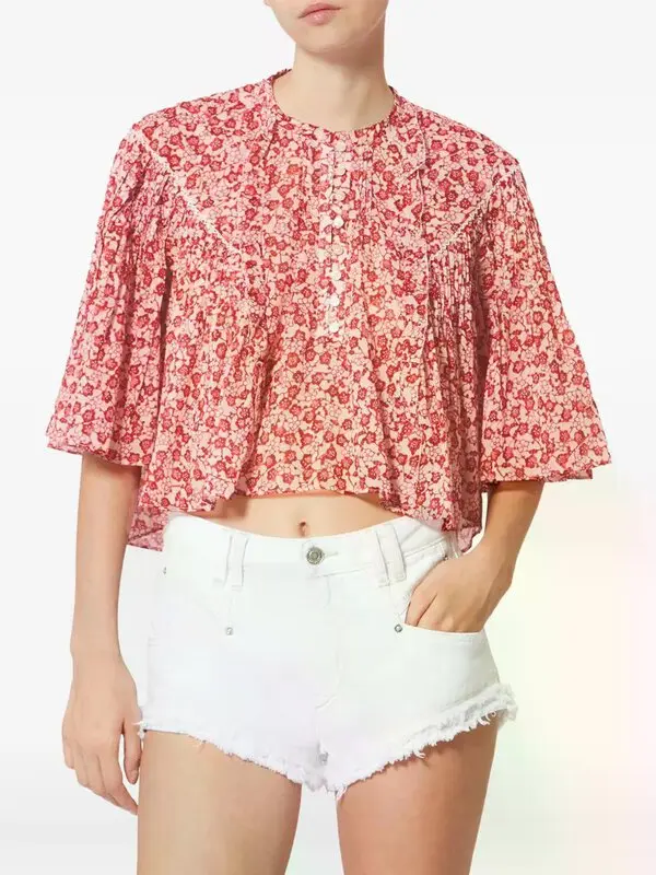 MARANT ETOILE Veelia Floral Print Blouse